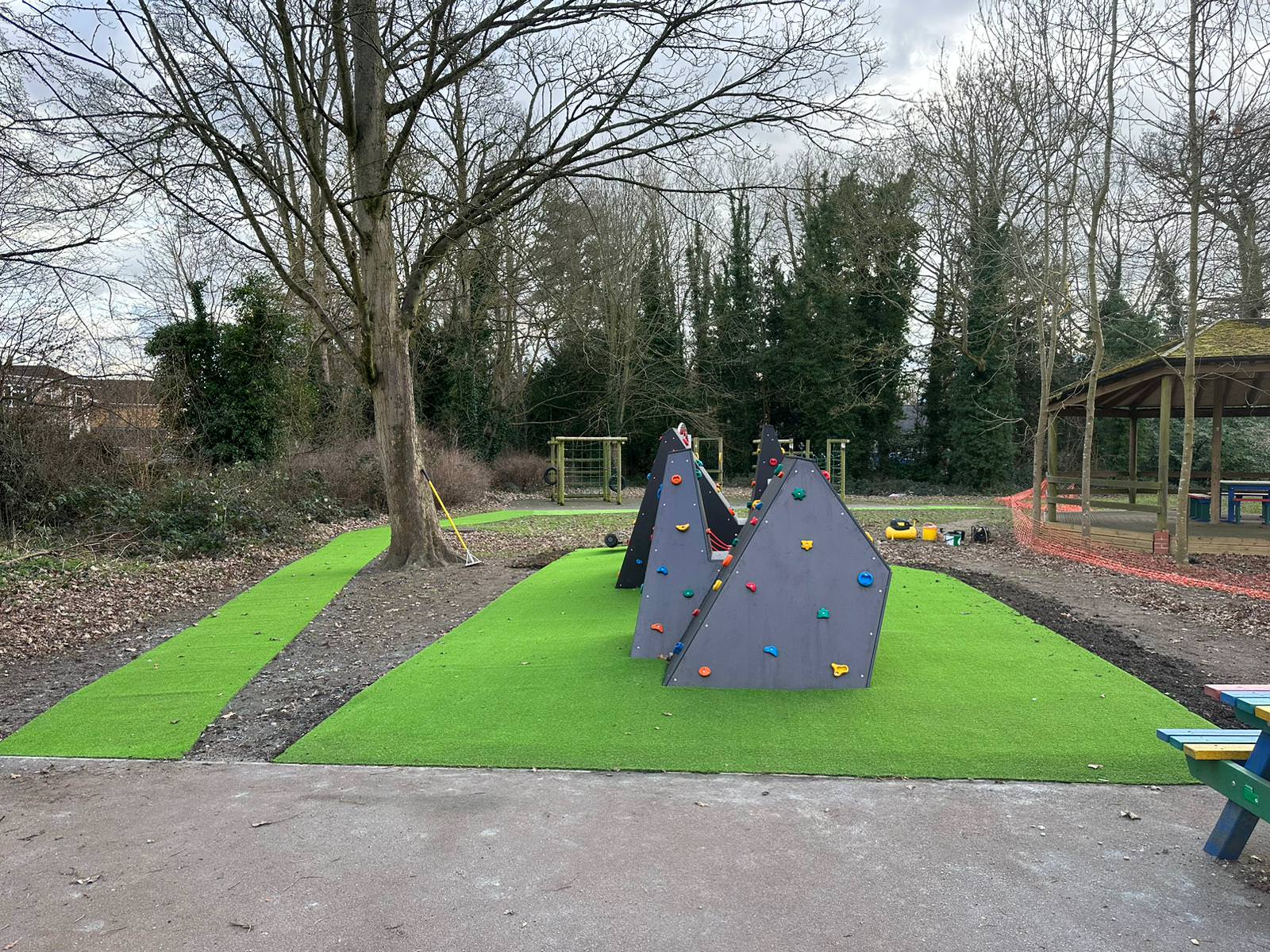 Climbing Frame and Running Track completed in Essex