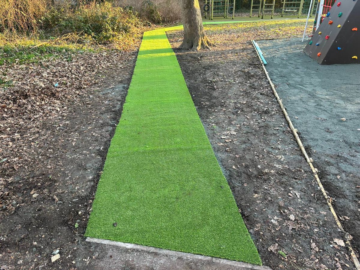 Climbing Frame and Running Track completed in Essex