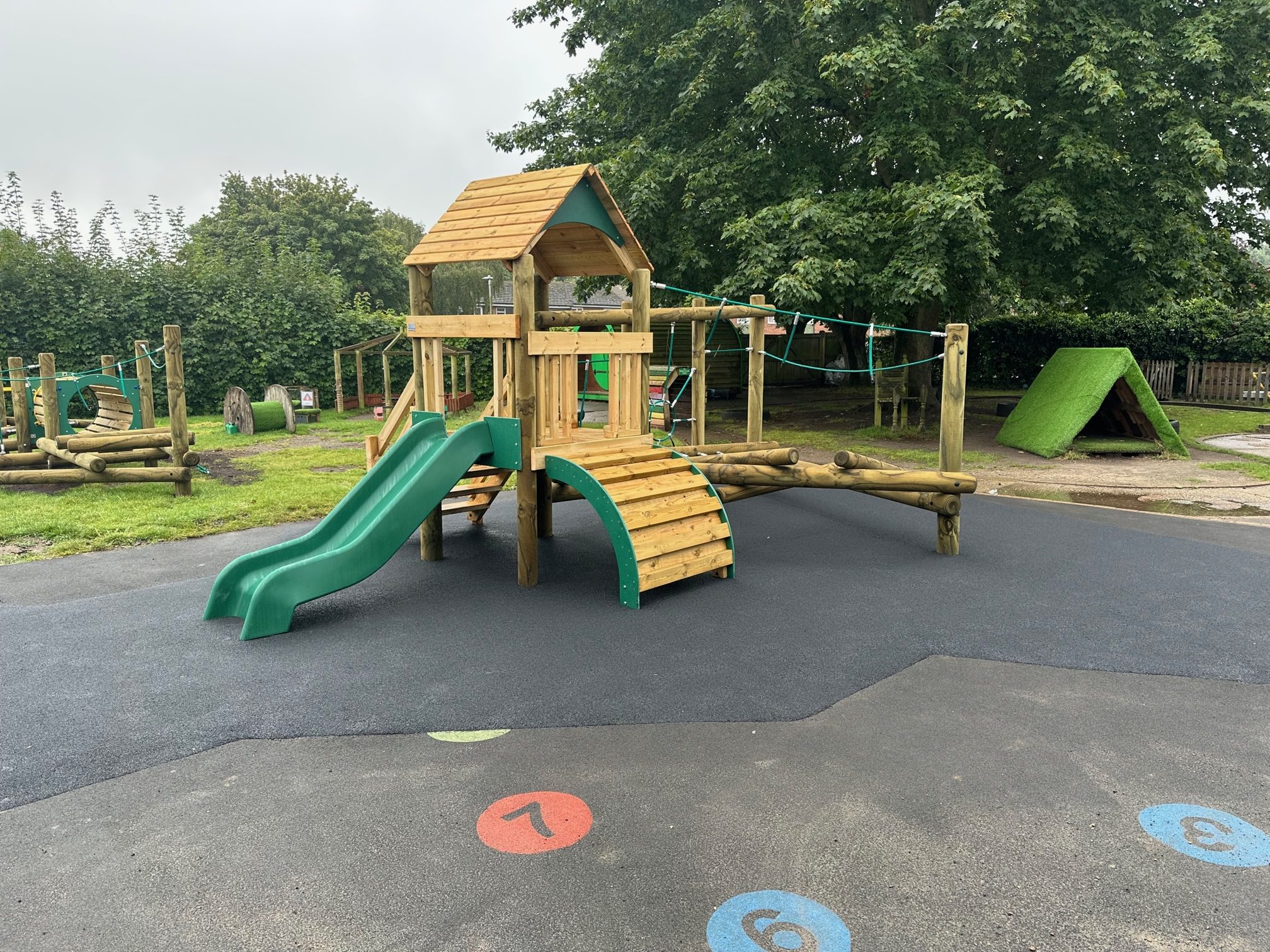 Two climbing frames completed for a nursery in Hertfordshire