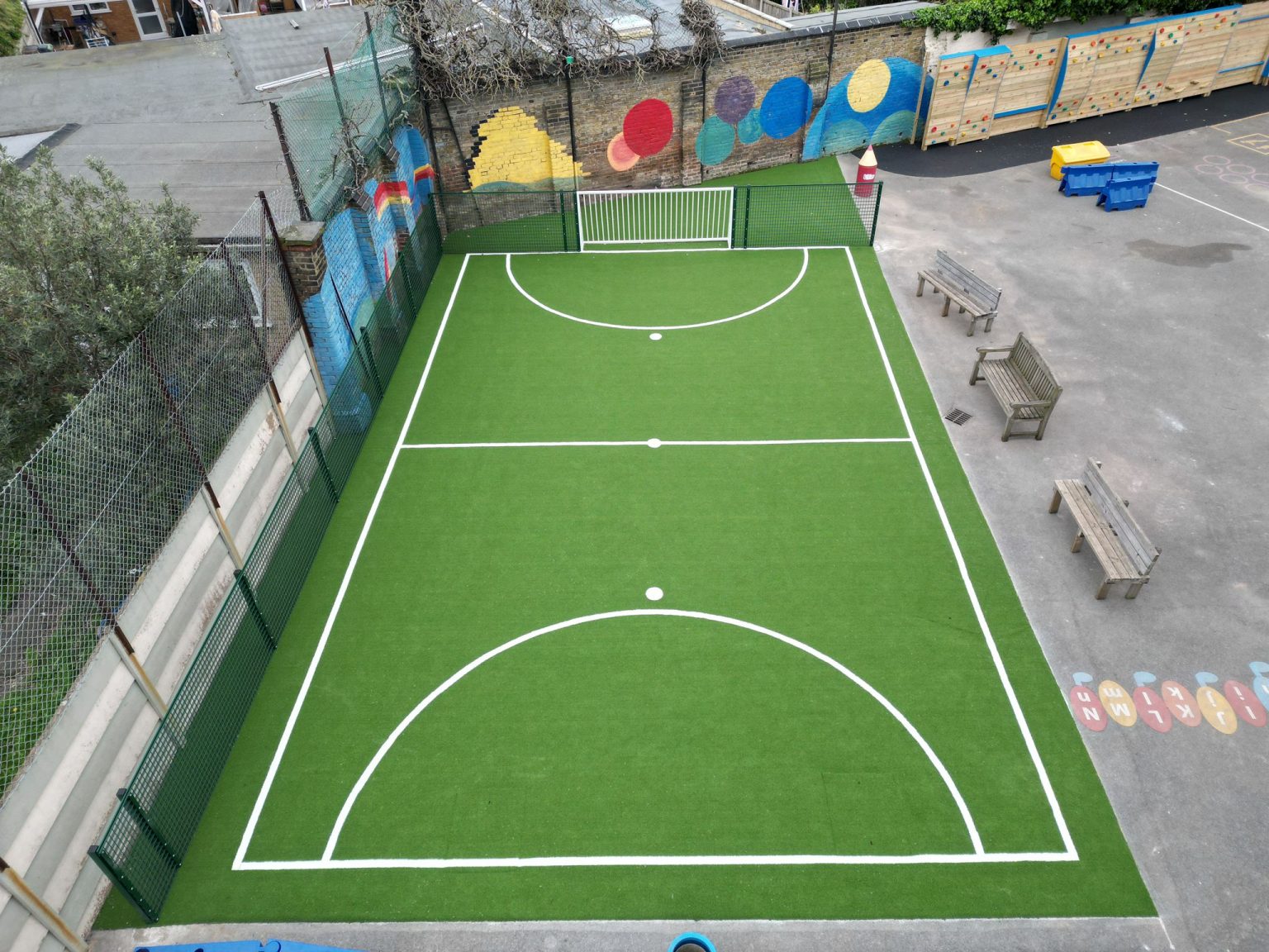 MUGA and Climbing Wall installed in London