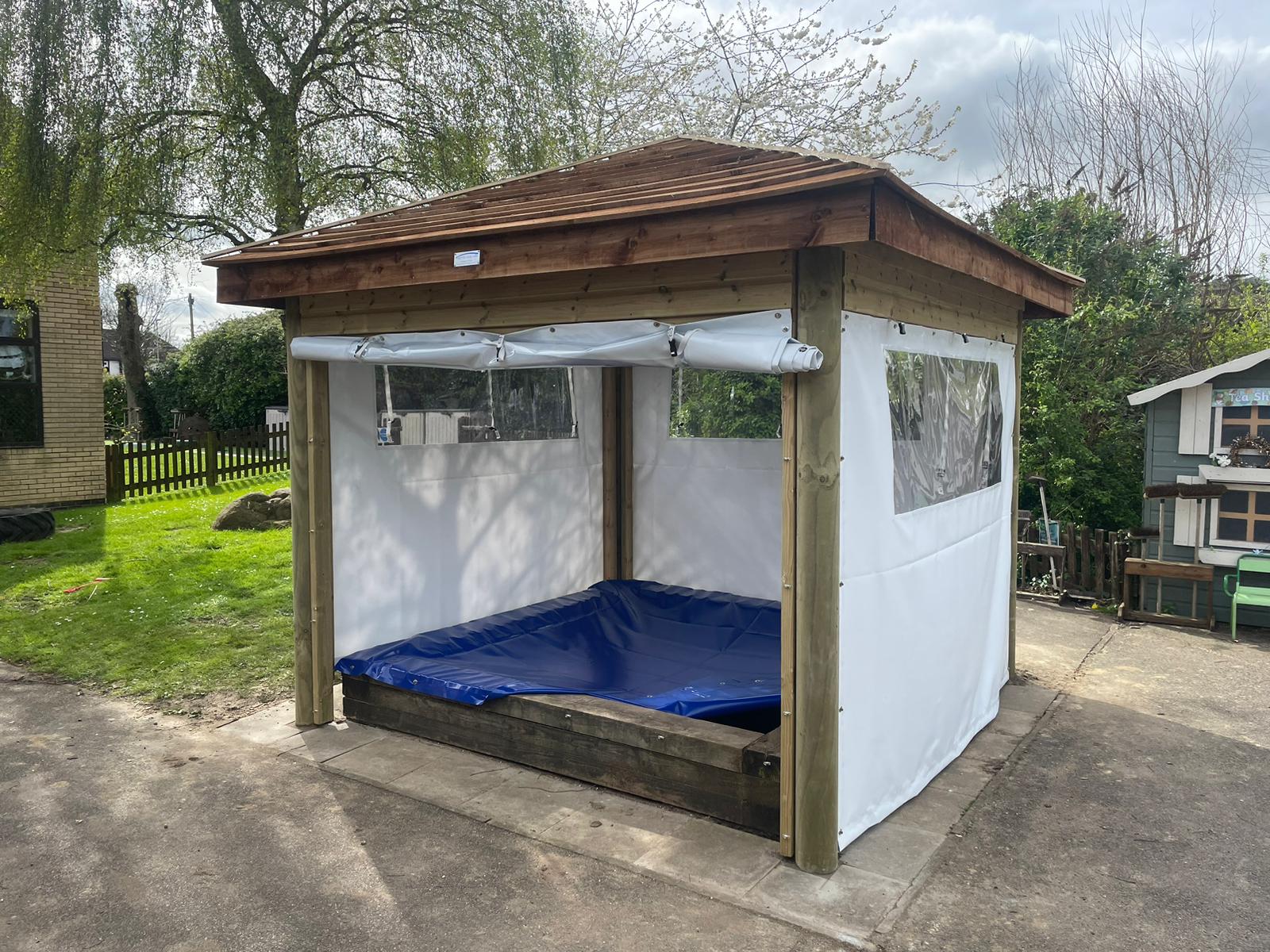 Sandpit Shelter installed in Northamptonshire